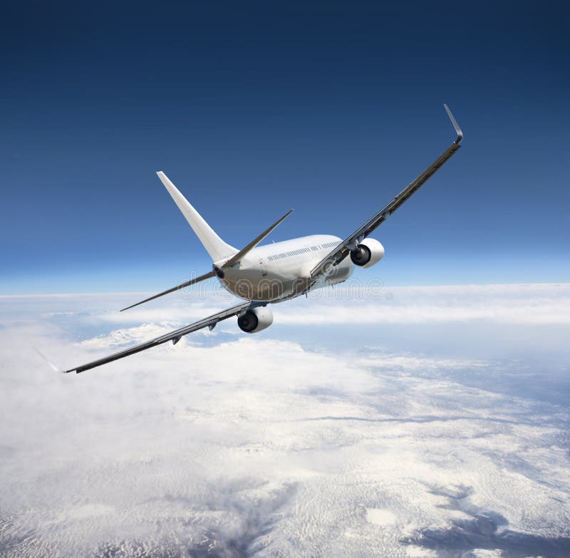 Clear airplane in the sky stock image. Image of leave - 51942163