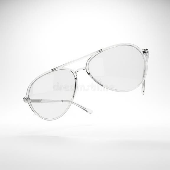 Clear aviator sunglasses stock illustration. Illustration of glasses ...