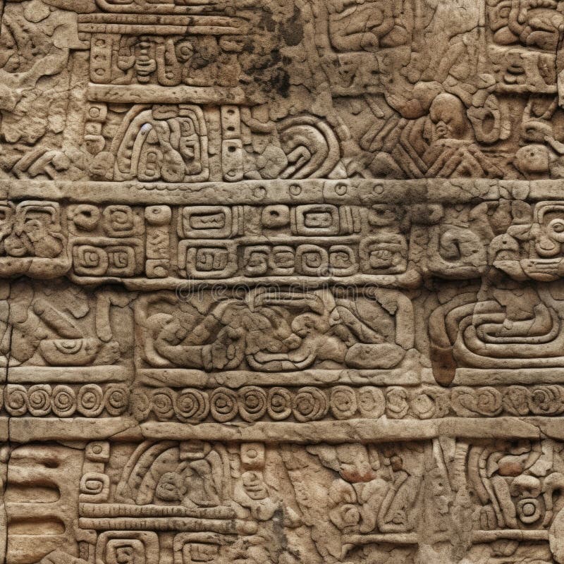 Clear Aztec Stone Wall Texture For Backgrounds And Designs Stock Illustration Illustration Of