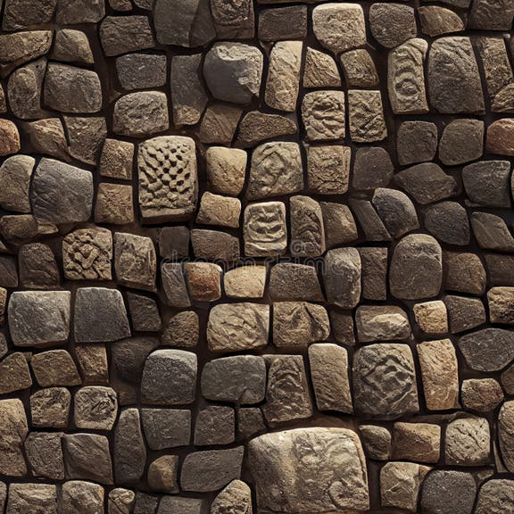 Clear Aztec Stone Wall Texture for Backgrounds and Designs Stock ...