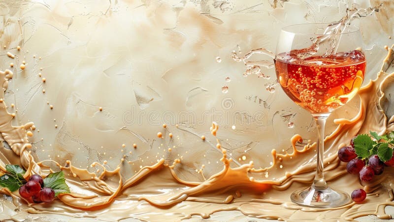 Wine Splashes on Blank Background Stock Illustration - Illustration of ...