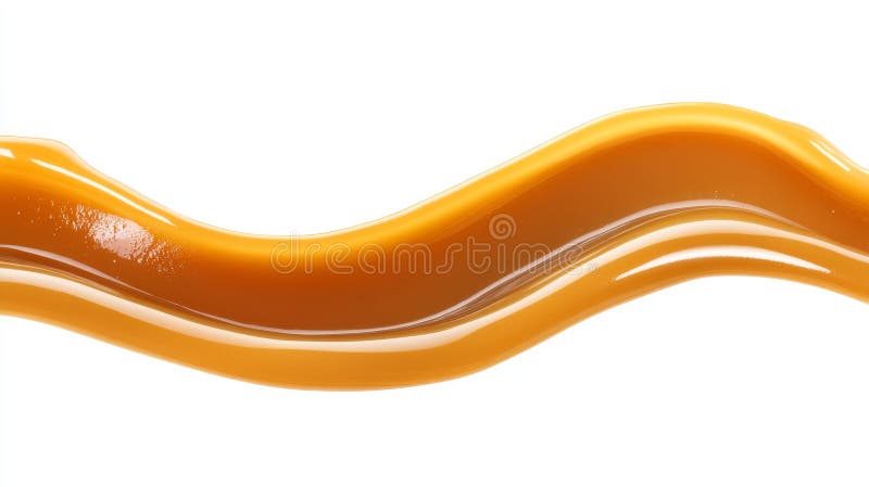 A Clear Background with a Splash of Melted Caramel, Sweet and Liquid ...