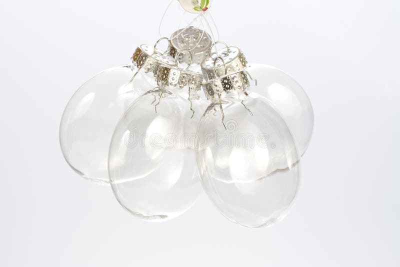 Clear Ball Orniments for a Christmas Tree Stock Photo - Image of ...