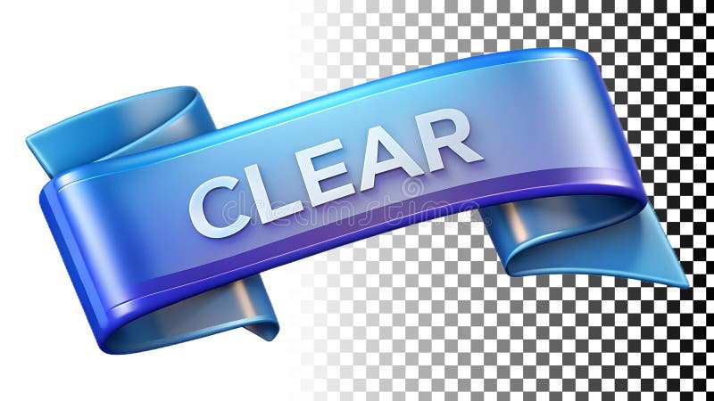 Clear Banner Icon, Text Effect for Design and Transparent Themes Png ...