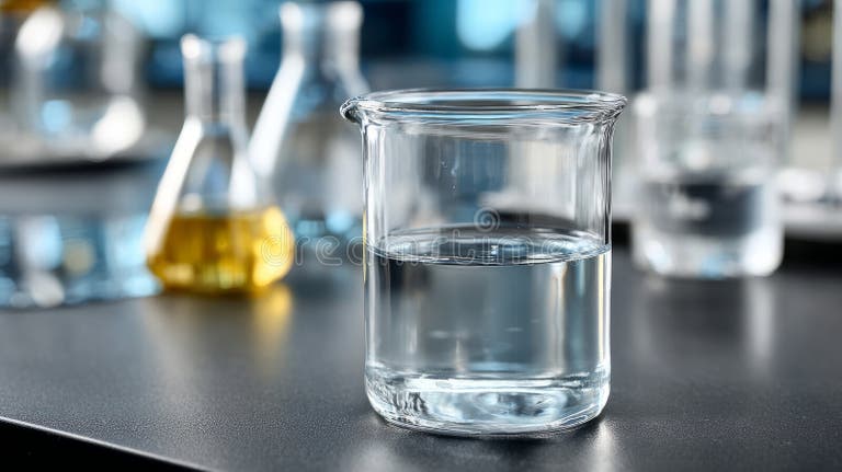Clear Beaker with Liquid in a Laboratory Setting, Perfect for Science ...