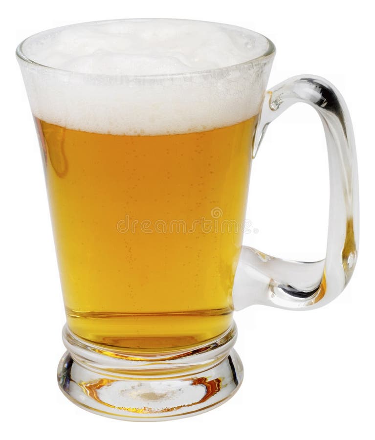 Clear Beer Glass stock image. Image of lager, beer, foam - 109887907