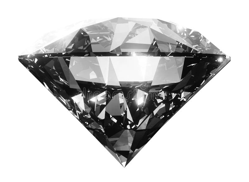 Clear big diamond crystal stock illustration. Illustration of crown ...
