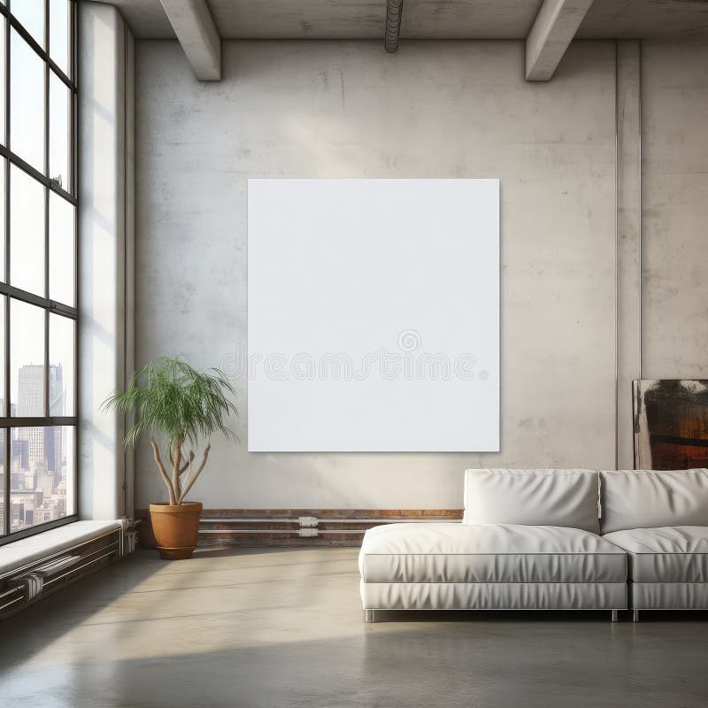 Clear Billboard and Poster Mockup, Mockup of an Empty Blank Poster in a ...