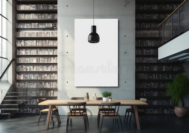 Clear Billboard and Poster Mockup, Mockup of an Empty Blank Poster in a ...