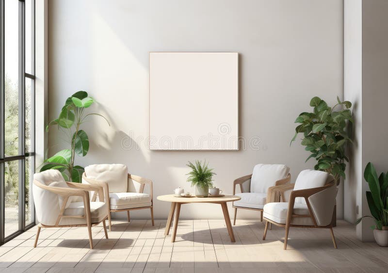 Clear Billboard and Poster Mockup, Mockup of an Empty Blank Poster in a ...