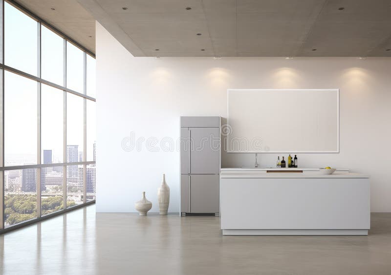 Clear Billboard and Poster Mockup, Mockup of an Empty Blank Poster in a ...