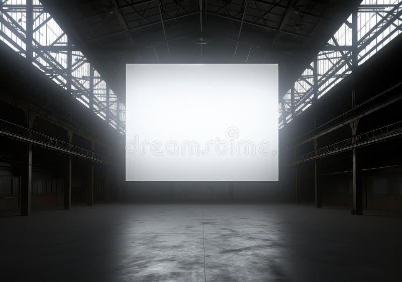 Clear Billboard and Poster Mockup, Mockup of an Empty Blank Poster in a ...