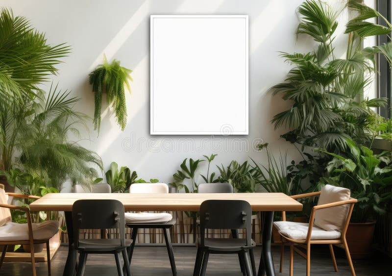 Clear Billboard and Poster Mockup, Mockup of an Empty Blank Poster in a ...