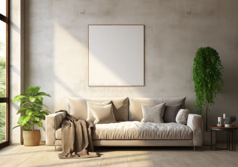 Clear Billboard and Poster Mockup, Mockup of an Empty Blank Poster in a ...