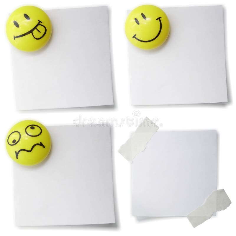 Note with Smiley Magnet stock image. Image of classy, home - 8846683