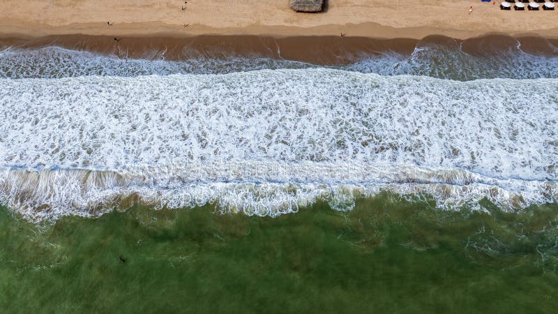 On the Clear Blue Beach, the Blue Color of the Sea Water..... Stock ...