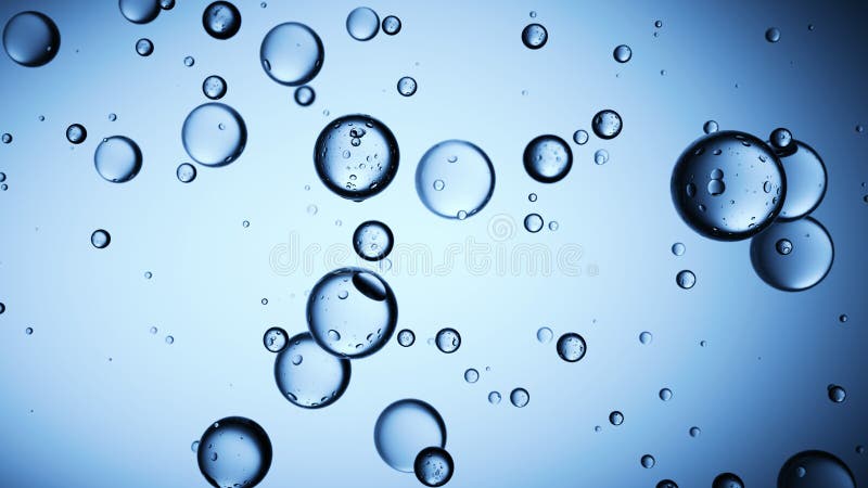 Clear Blue Bubbles Flow Background Stock Illustration - Illustration of ...