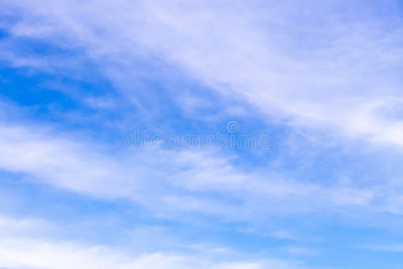 Clear Blue Color Sky with White Cloud Background Stock Photo - Image of ...