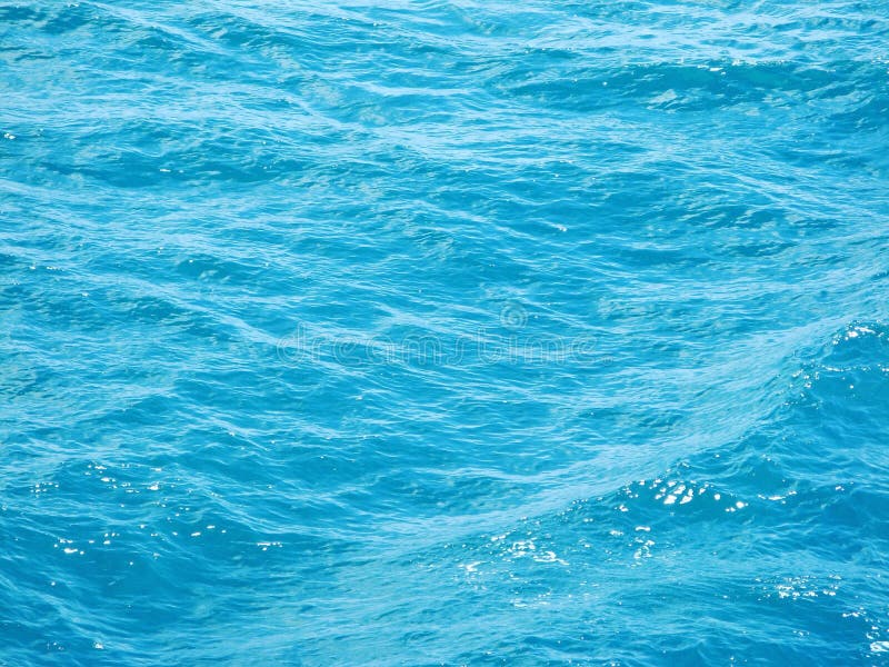 Clear Blue Ocean Water and Waves Stock Image - Image of wave, shore ...
