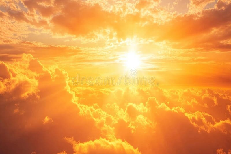 A Clear Blue Patch of Sunlight Breaks through a Layer of Clouds, with ...