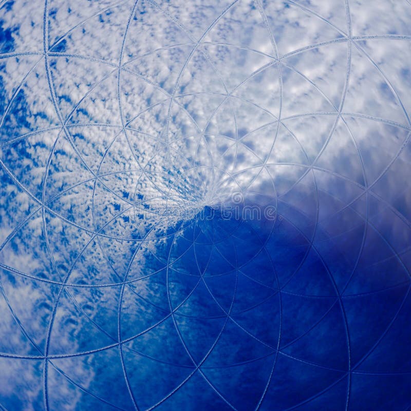 Clear Blue Skies White Grey Clouds Abstract Art Stock Photo - Image of ...