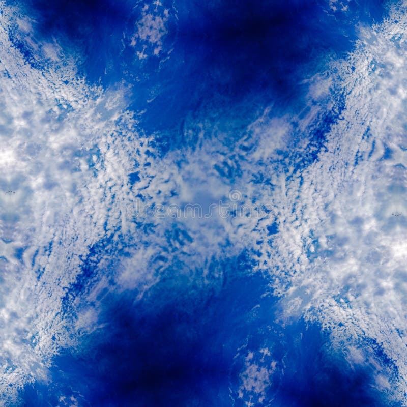 Clear Blue Skies White Grey Clouds Abstract Art Stock Image - Image of ...