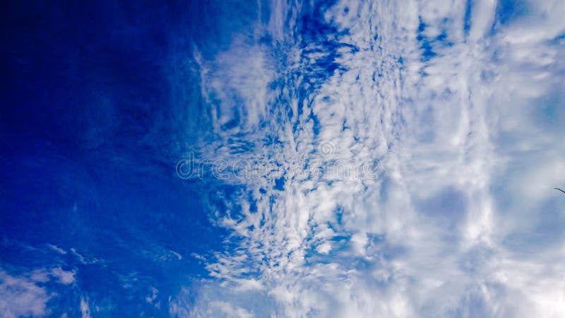Clear Blue Skies White Grey Clouds Abstract Art Stock Photo - Image of ...