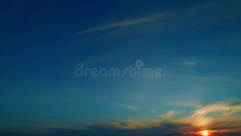 Clear Blue Sky Background during Sunset Time. Sky Texture, Abstract ...