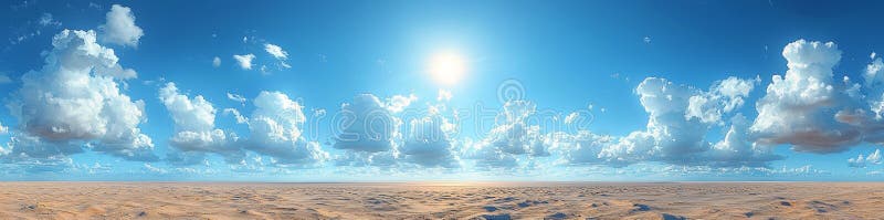 Clear Blue Sky with Beautiful Clouds Captured in a Seamless HDR ...