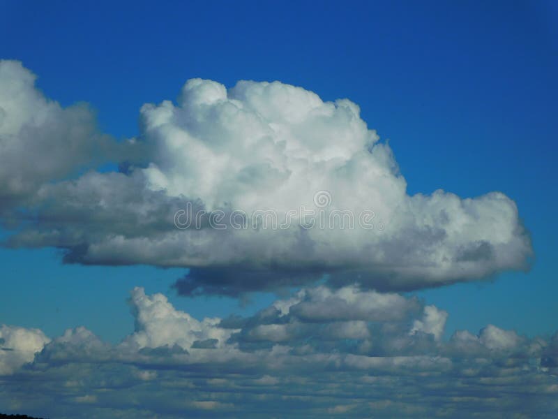 Blue Sky and Clouds in a Sunny Day in Grow Stock Photo - Image of ...
