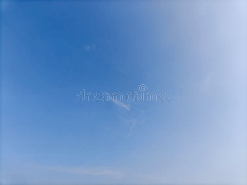 Clear Blue Sky with Gradation from Bright To Deep Blue Stock Image ...