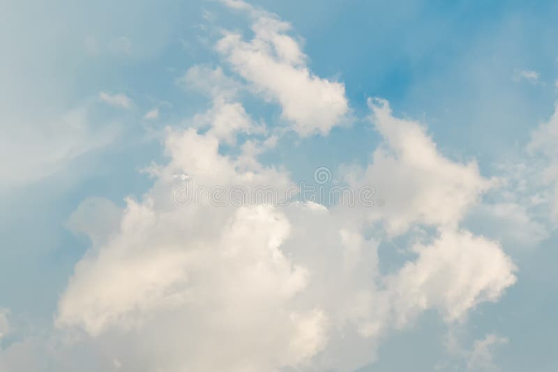 Clear Blue Sky with Plain White Cloud with Space for Text Stock Image ... Clear Blue Sky with Plain White Cloud with Space for Text Stock Image ...
