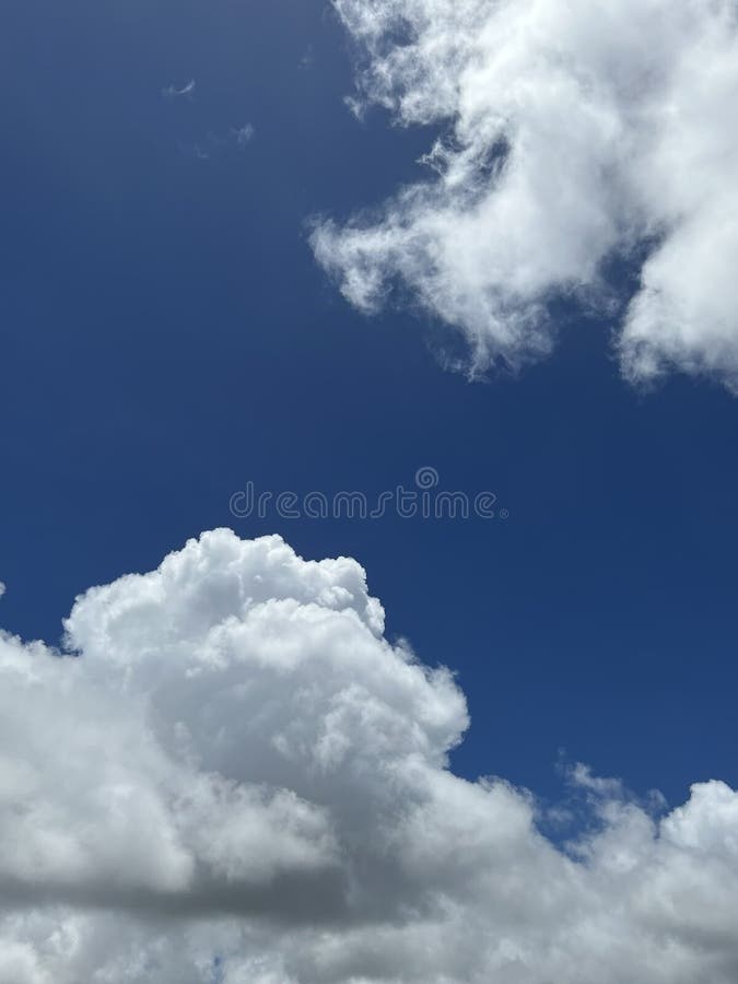 A Clear Blue Sky with Scorching Hot Weather Stock Photo - Image of wave ...