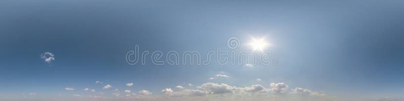 Clear Blue Sky. Seamless Hdri Panorama 360 Degrees Angle View with ...