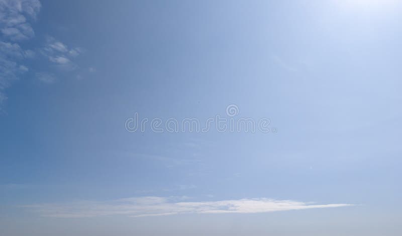 Clear Blue Sky with Soft Clouds Creating a Serene Atmosphere. Perfect ...