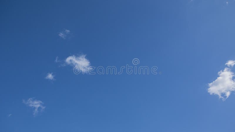 Clear Blue Sky with White Clouds on a Clear Day Stock Image - Image of ...