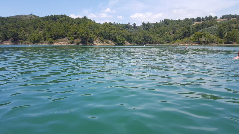 Clear Blue Turkish Mountain Lake Stock Photo - Image of turkish, lake ...
