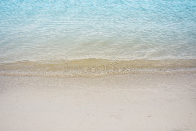 Clear Blue Water and Gentle in the Tropical Beach Stock Image - Image ...