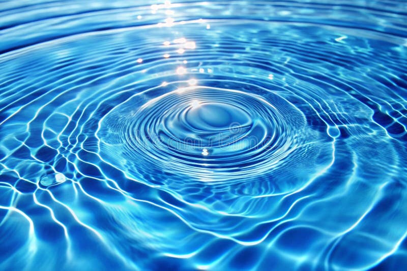 Clear Blue Water Ripple Surface Texture Stock Illustration ...