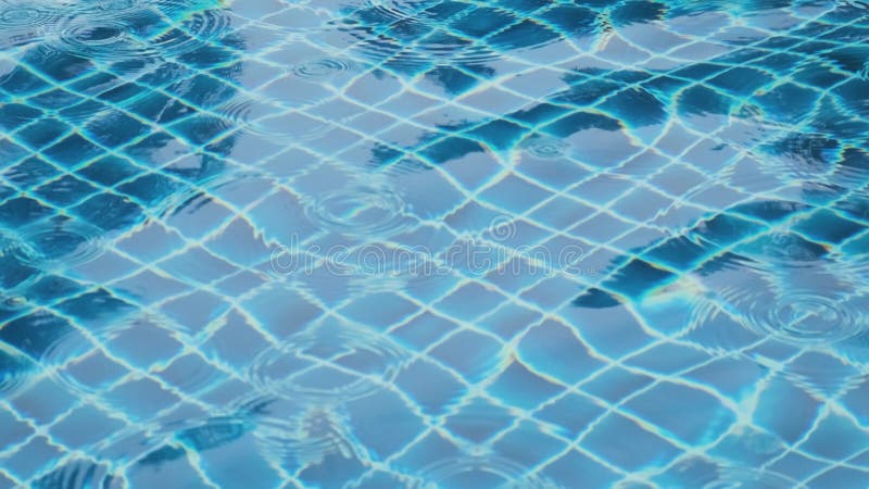 Clear Blue Water Surface with Ripples in Swimming Pool, Creating ...