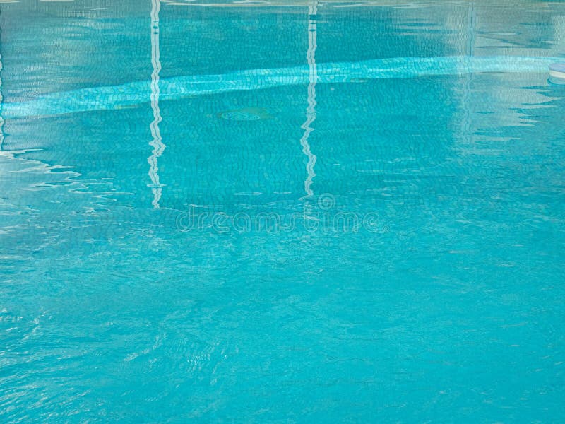 Clear Blue Water in a Swimming Pool Stock Photo - Image of ...