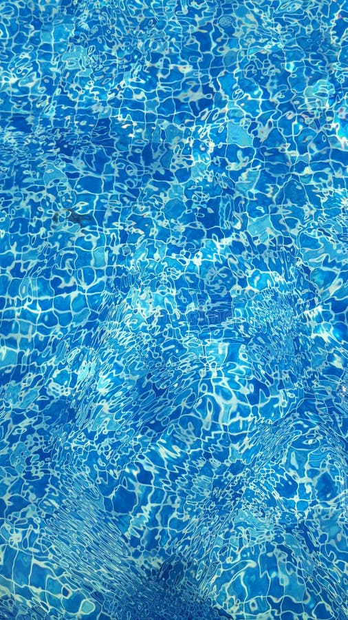 Clear Blue Water in a Swimming Pool Stock Photo - Image of swim, blue ...