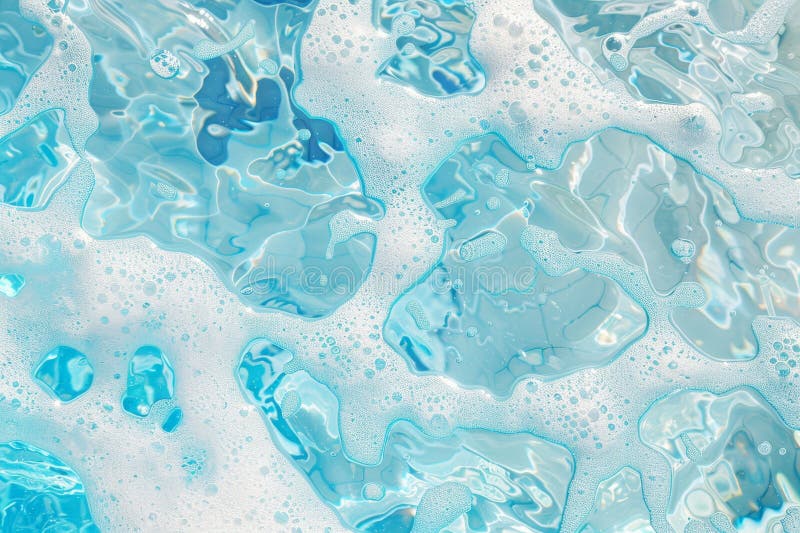 Clear Blue Water Texture with Waves, Ideal for Presenting Cosmetic ...