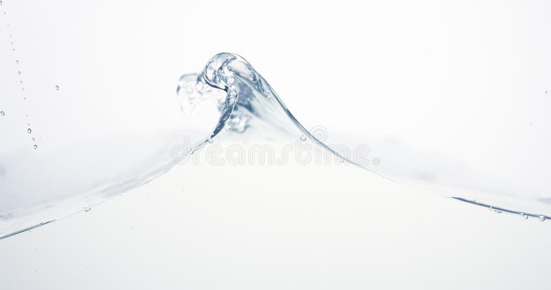 Clear Blue Water Waves and Splashes Side View Stock Photo - Image of ...