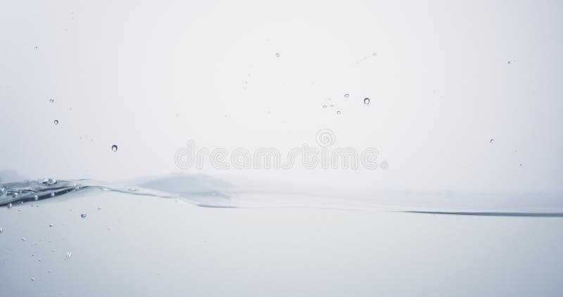 Clear Blue Water Waves and Splashes Side View Stock Image - Image of ...