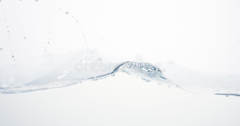 Clear Blue Water Waves and Splashes Side View Stock Photo - Image of ...