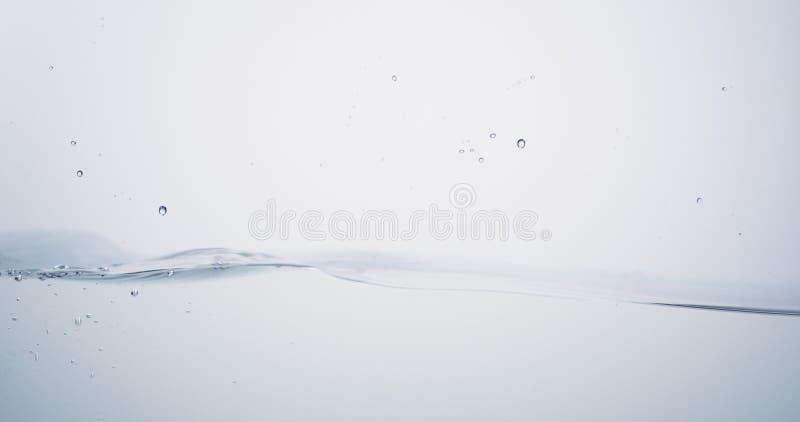 Clear Blue Water Waves and Splashes Side View Stock Image - Image of ...
