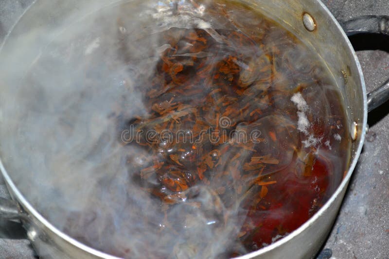 Clear Boiling black tea stock photo. Image of herb, industries - 89441974