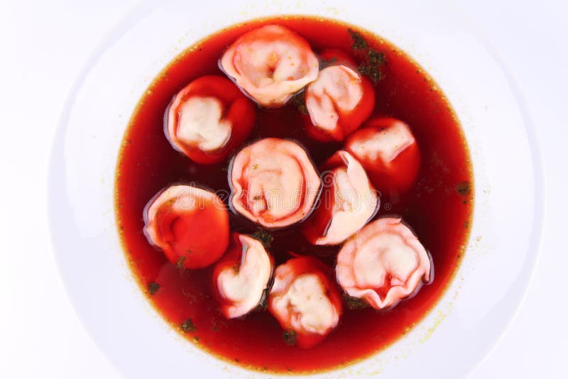 Clear Borscht with Dumplings Stock Photo - Image of dish, nutrition ...