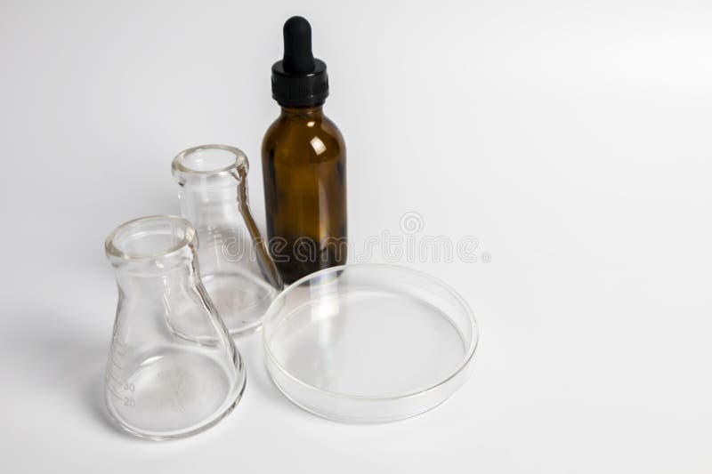 Clear Bottles and Dishes are Used in Scientific and Medical Experiments ...